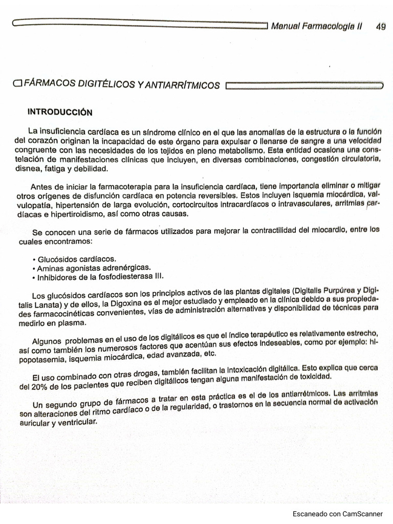 Práctica 5 Fármacos Digitalicos y Antiarritmico | PDF
