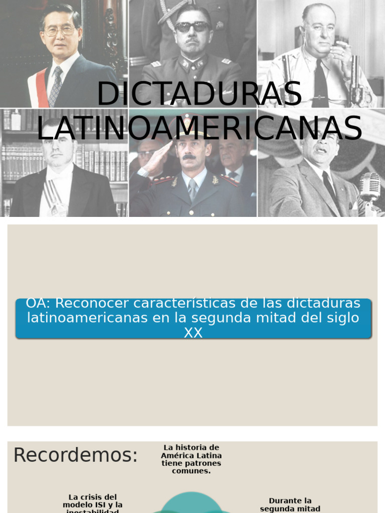 Características de las Dictaduras en América Latina | PDF | Dictadura ...