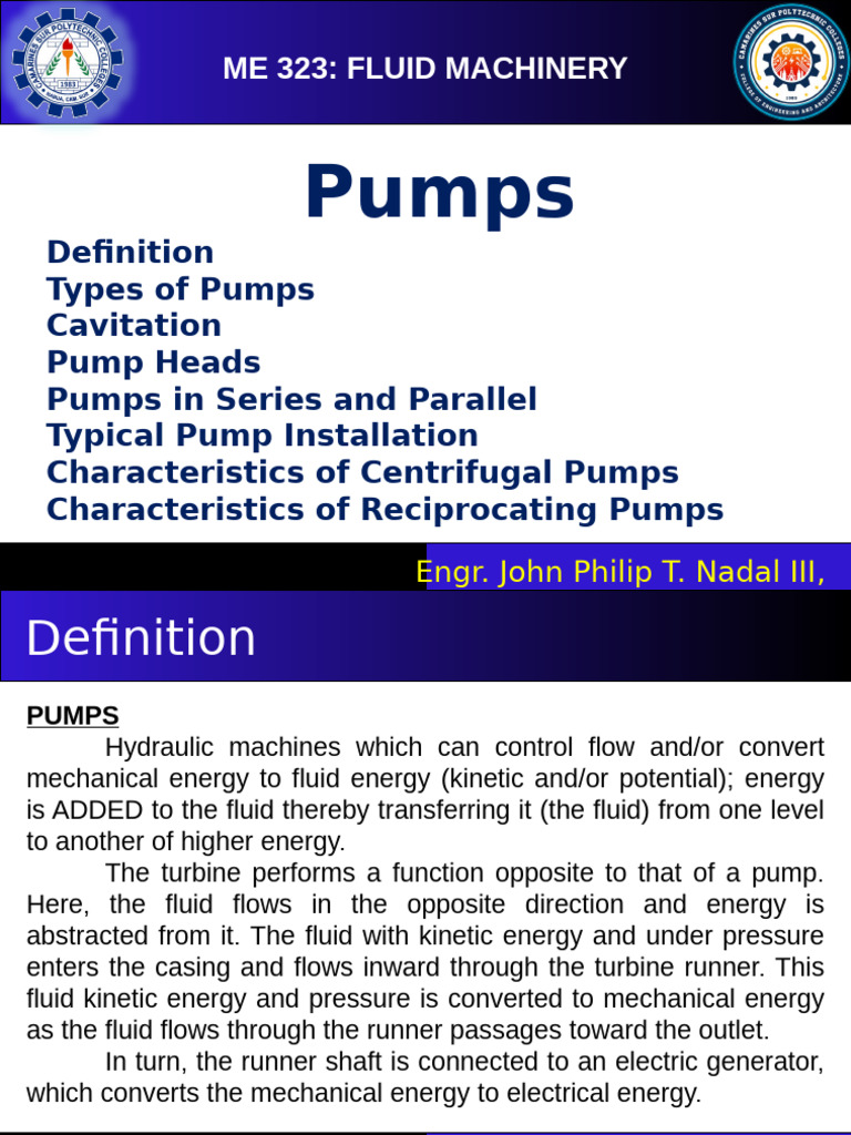 PUMPS_New | PDF | Pump | Fluid Dynamics
