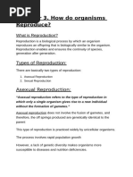 Class 10 Biology Reproduction Notes | PDF
