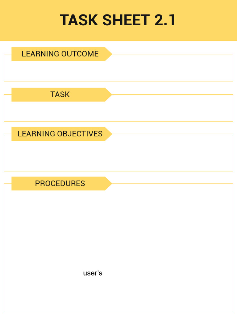 Task Sheet 2.1 (1) Maintenance Schedule | PDF
