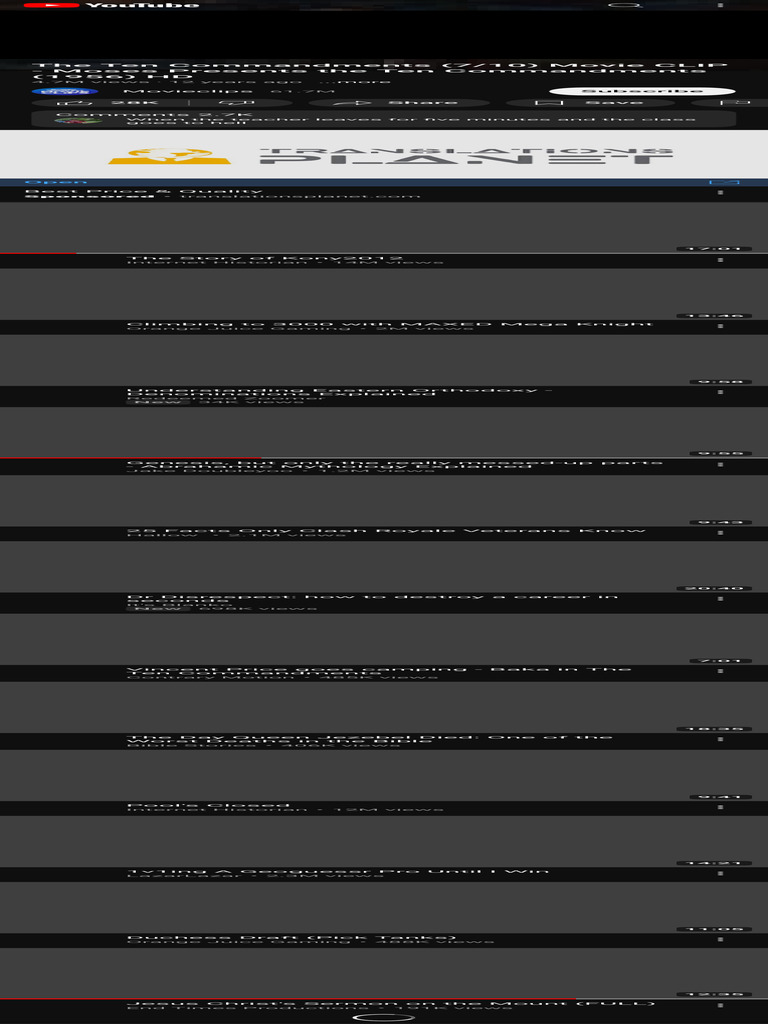 The Ten Commandments (710) Movie CLIP - Moses Presents The Ten ...