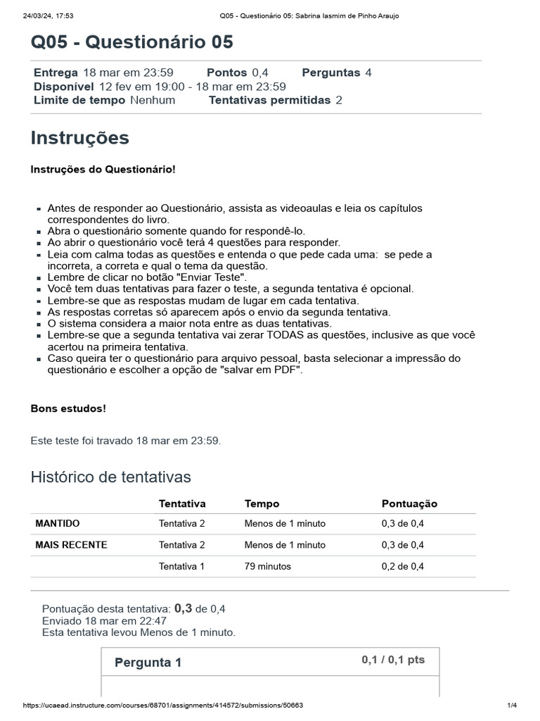 Questionário 05: Escalímetro e Projeções | PDF | Perspectiva (gráficos)