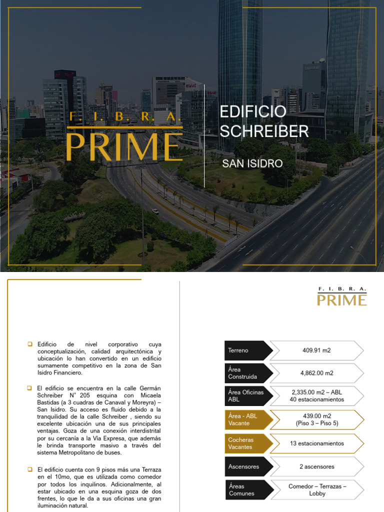 Teaser Edificio Schreiber - Jun 20 | PDF | Bolsa de Valores | Business