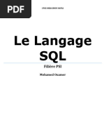 SQL : LDD, LMD et contraintes d'intégrité | PDF | SQL | Bases de données