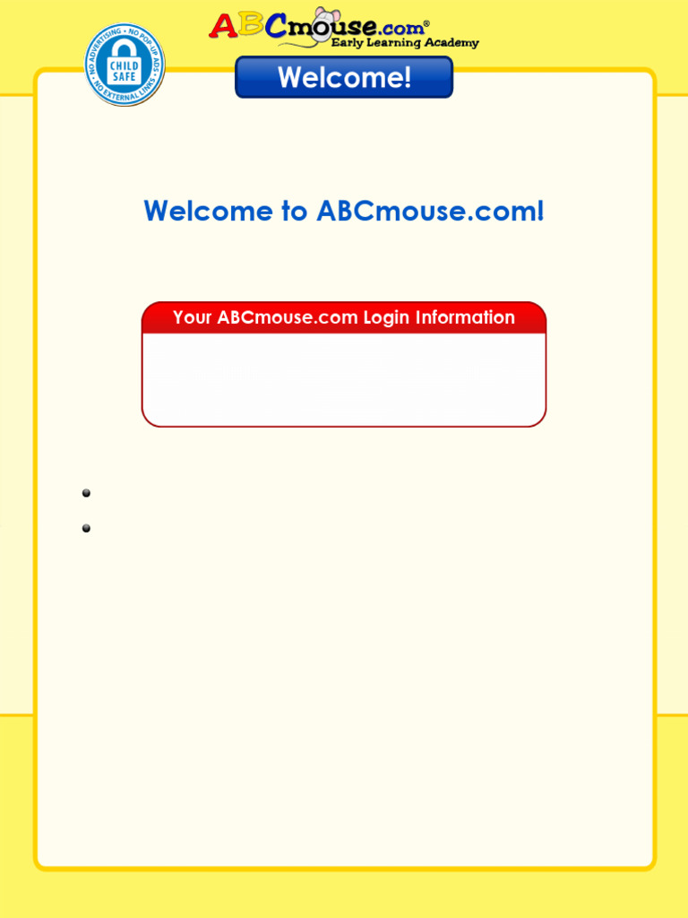 Abcmouse Login | PDF