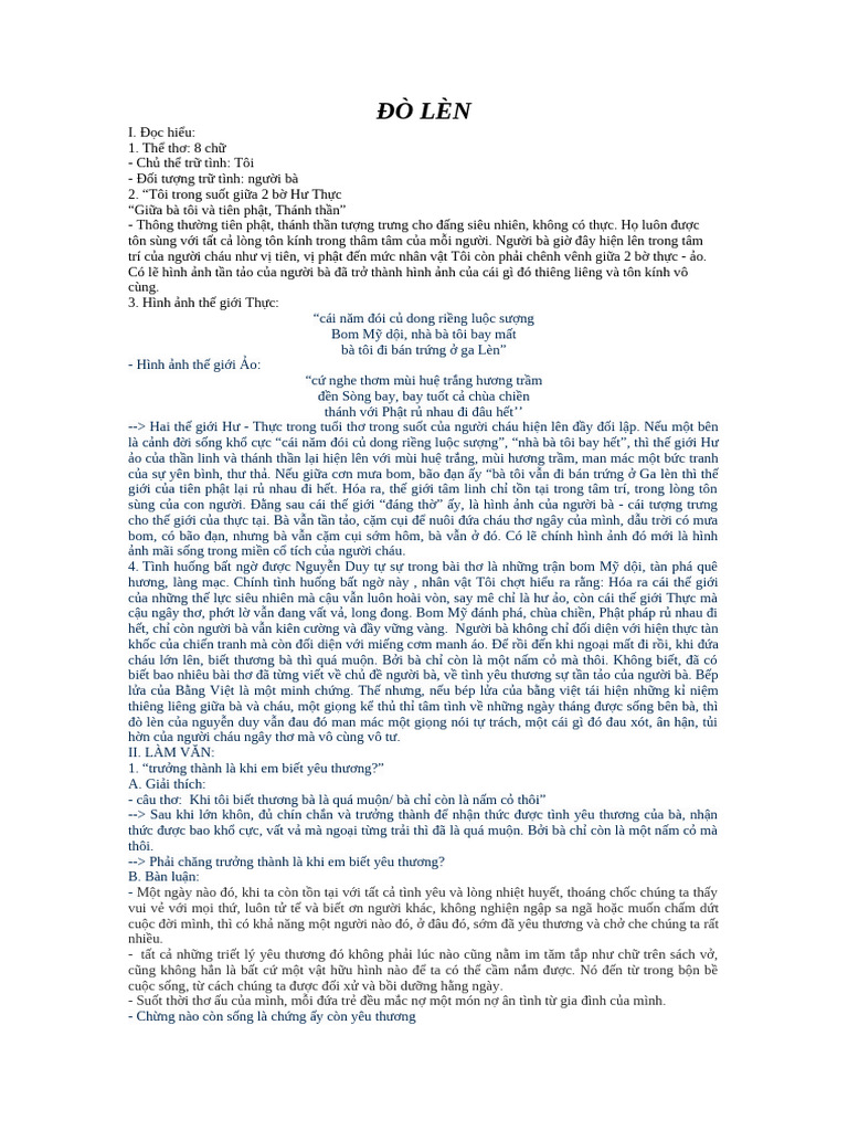 Đò Lèn | PDF