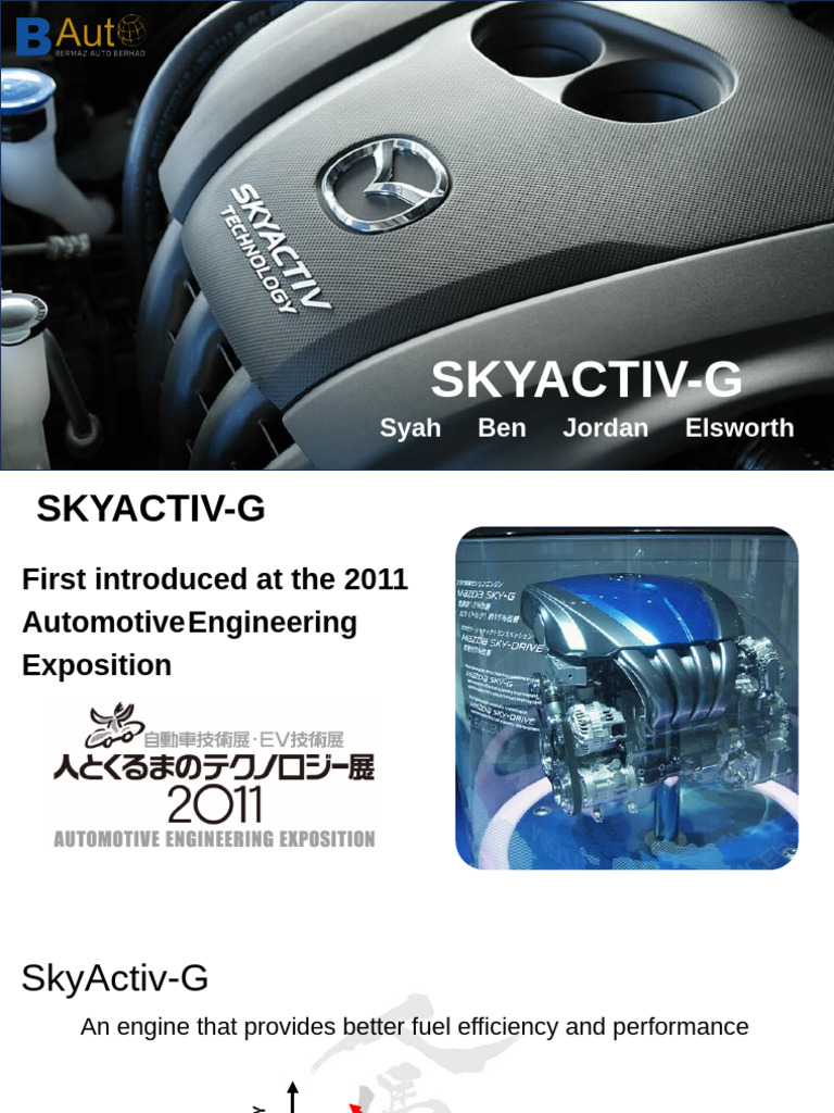 SKYACTIV-G Engine Efficiency Overview | PDF