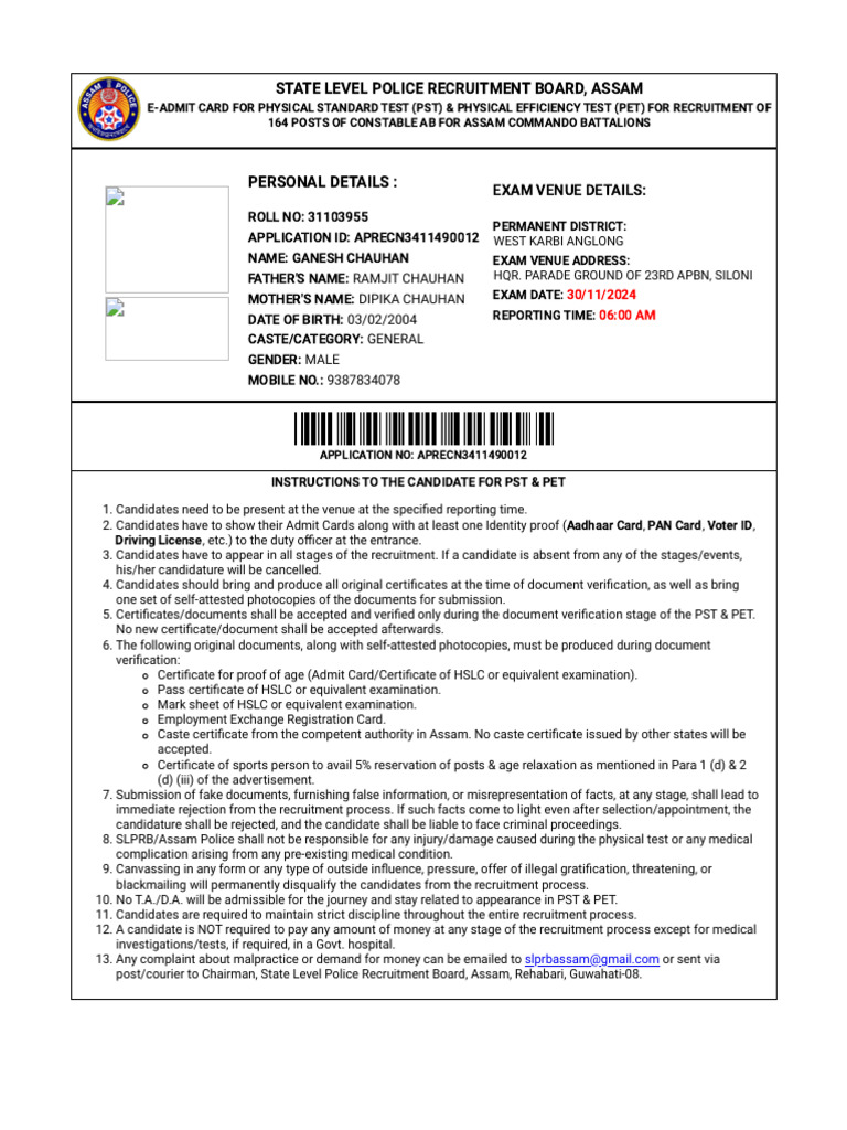 Admit4800m.apcap - in Download Admit Card | PDF