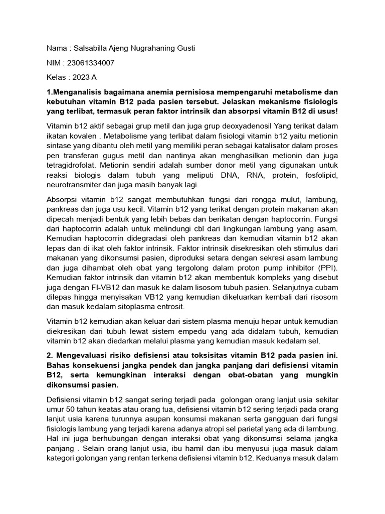 analisis zat gizi protein | PDF