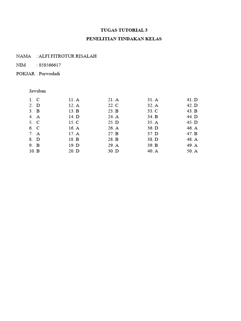 Tugas Tutorial 3 PTK | PDF