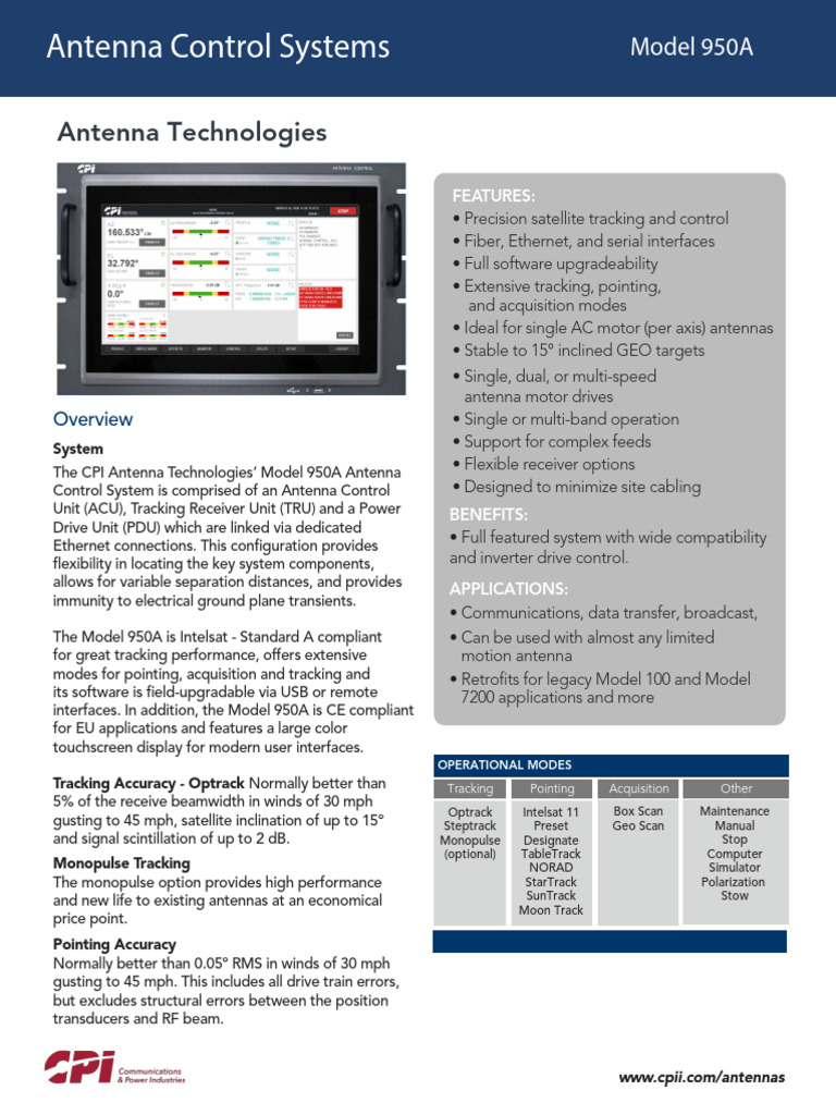 950a Antenna Control System 11-2023 R51 | PDF | Power Inverter ...