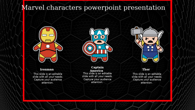 83600-Marvel Characters Powerpoint Presentation | PDF