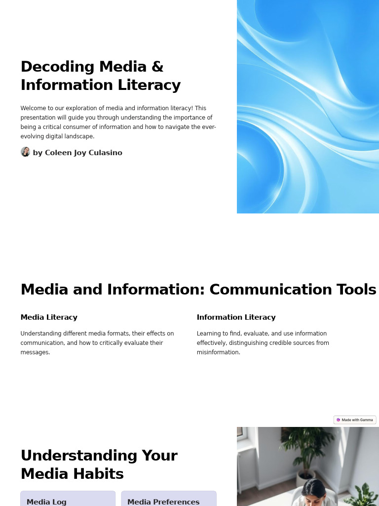 Decoding Media and Information Literacy | PDF | Information Literacy ...