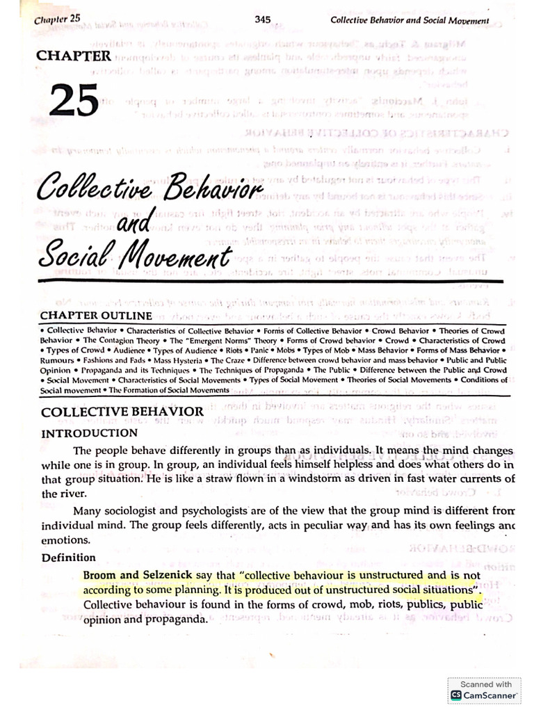 Collective Behaviour & Forms | PDF