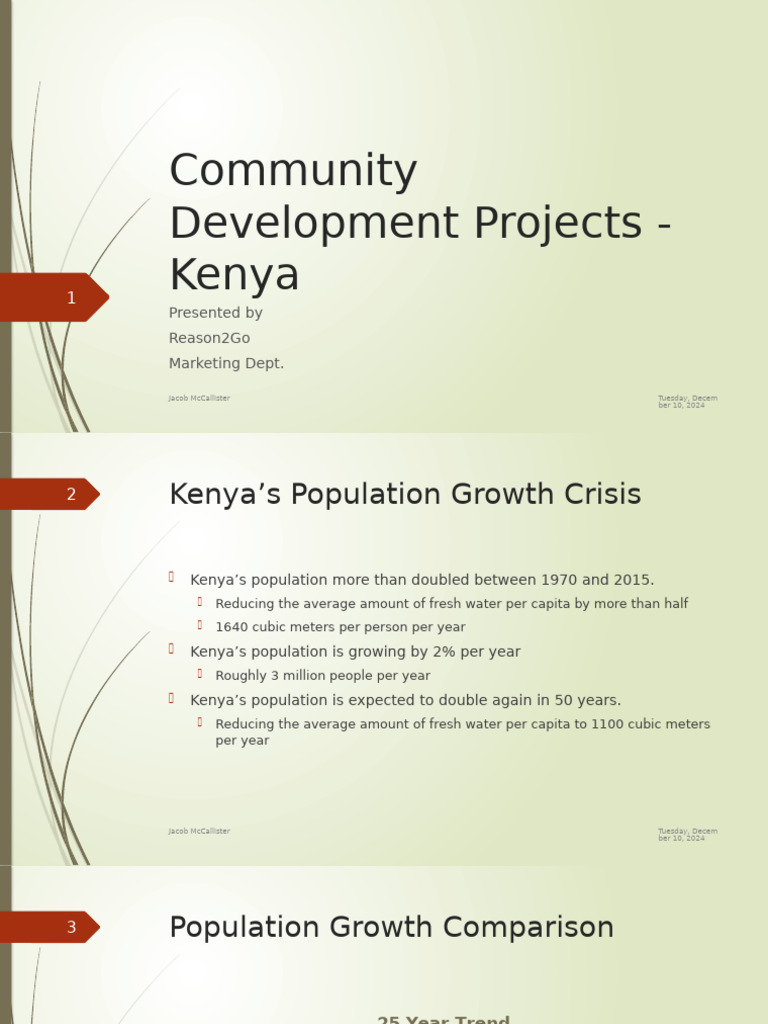 McCallister-Week 8A-1 | PDF | Water | Kenya