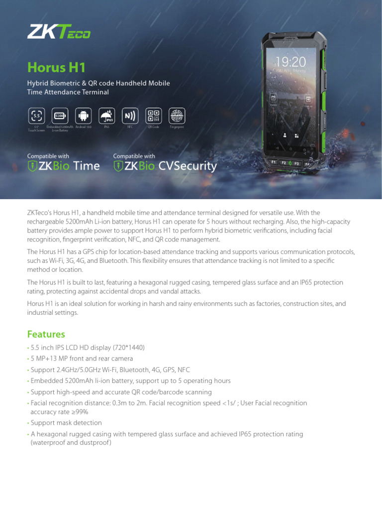 Horus H1 - Datasheet - 20241129 | PDF | Computing | Consumer Electronics