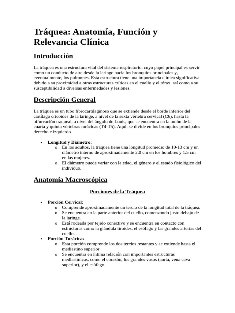Traquea y Esofago | PDF | Esófago | La enfermedad por reflujo ...