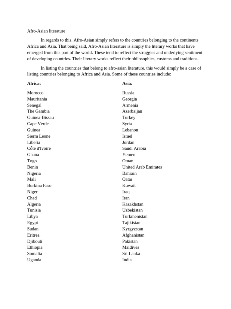 AFRO ASIANS 2 JAKEROSE | PDF | Africa