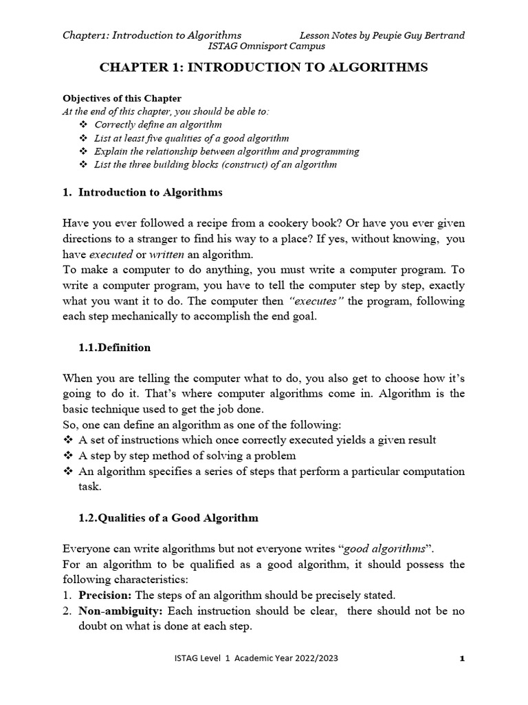 Chap1 Intro Algorithms-4275515436-902615 | PDF | Algorithms | Computer Programming