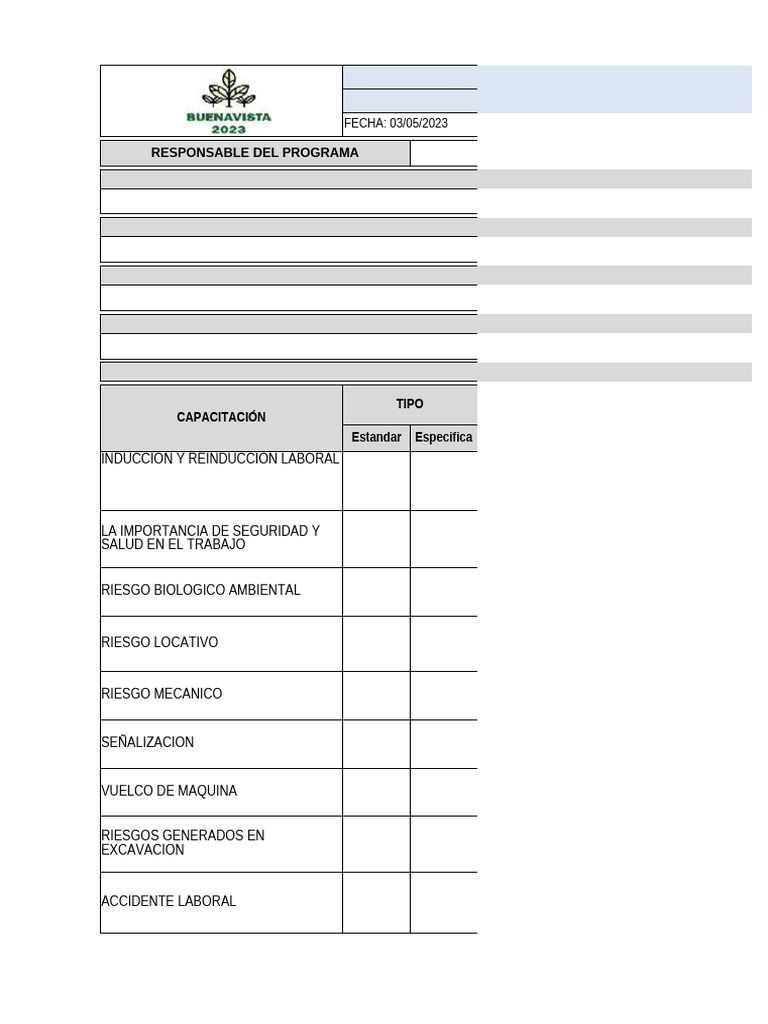 SST-PLC-007 Programa de capacitacion en SST | PDF | Seguridad y salud ocupacional