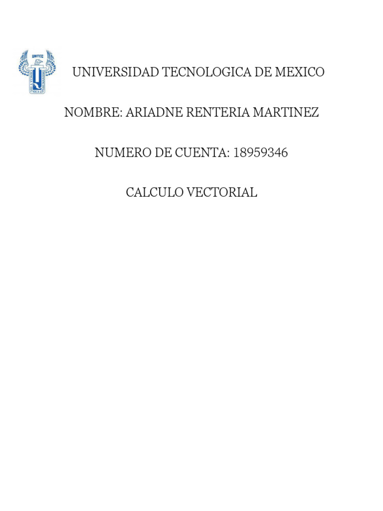 Act Calculo Vectorial 1602 | PDF