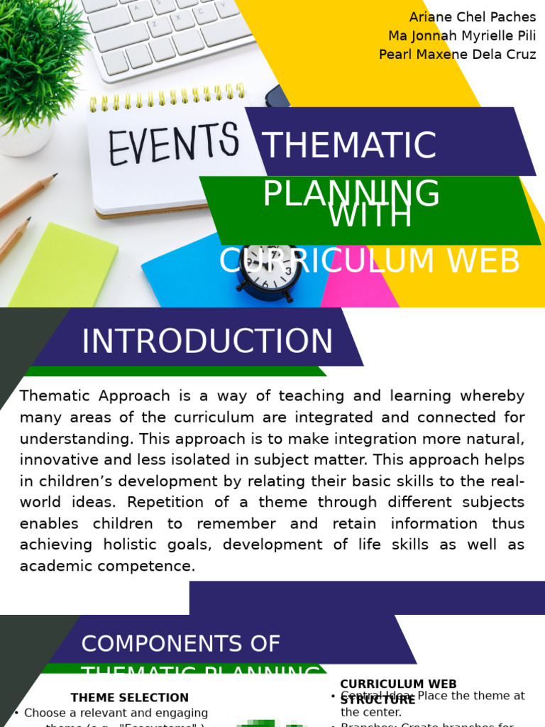 Thematic Planning With Curriculum Web | PDF | Curriculum | Learning