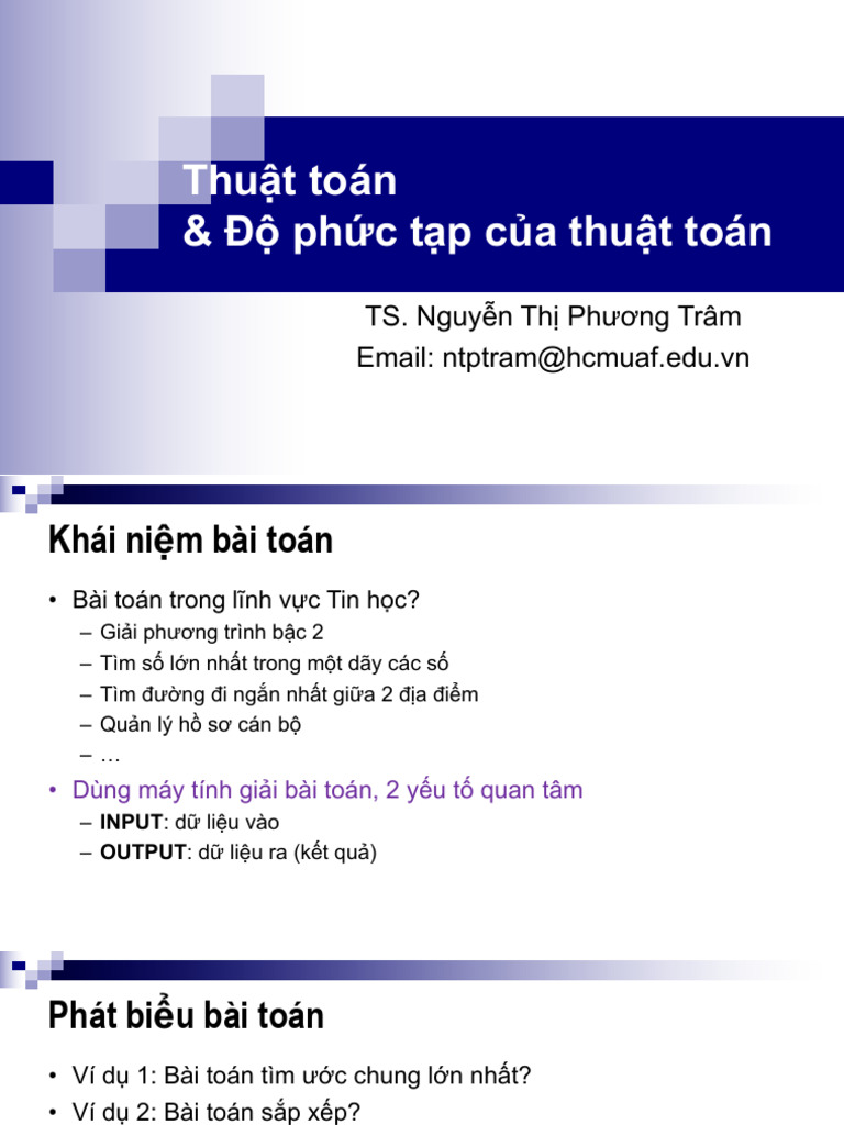 3. Thuat Toan Va Do Phuc Tap Cua Thuat Toan_21112023 | PDF
