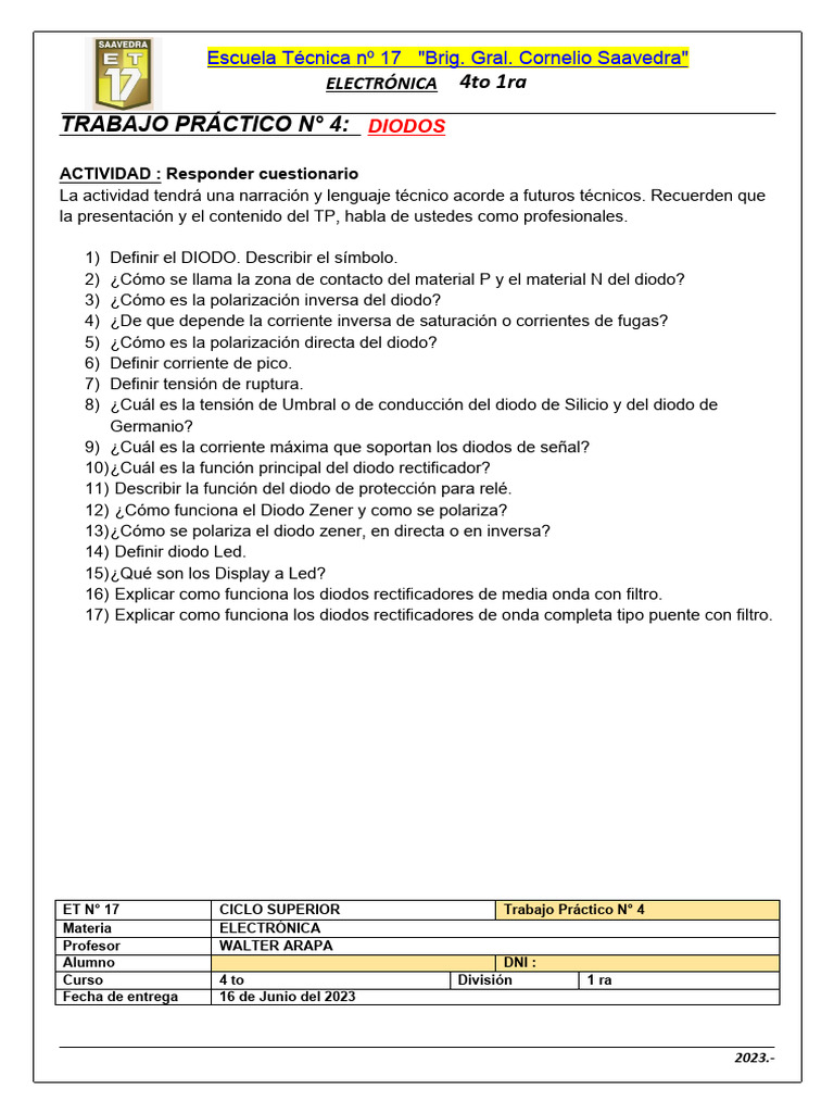 TP DIODOS | PDF