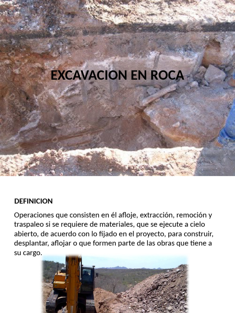 Excavacion en Rocaa | PDF | Hormigón | Cemento