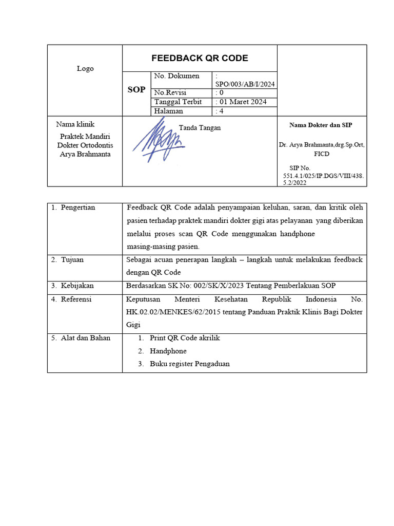 Spo Feedback QR Code | PDF
