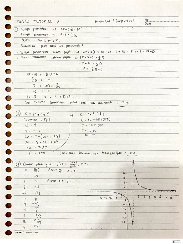 Tugas tutorial 2 mateko | PDF