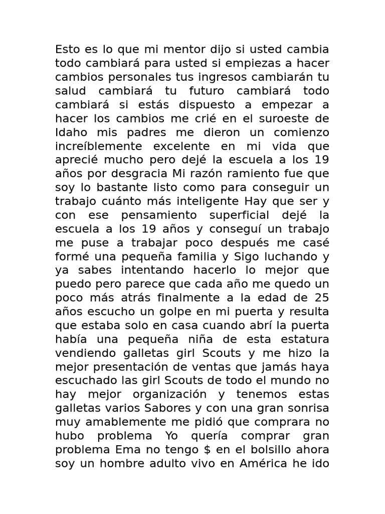 Mi Mentor | PDF | Experiencia | Verdad