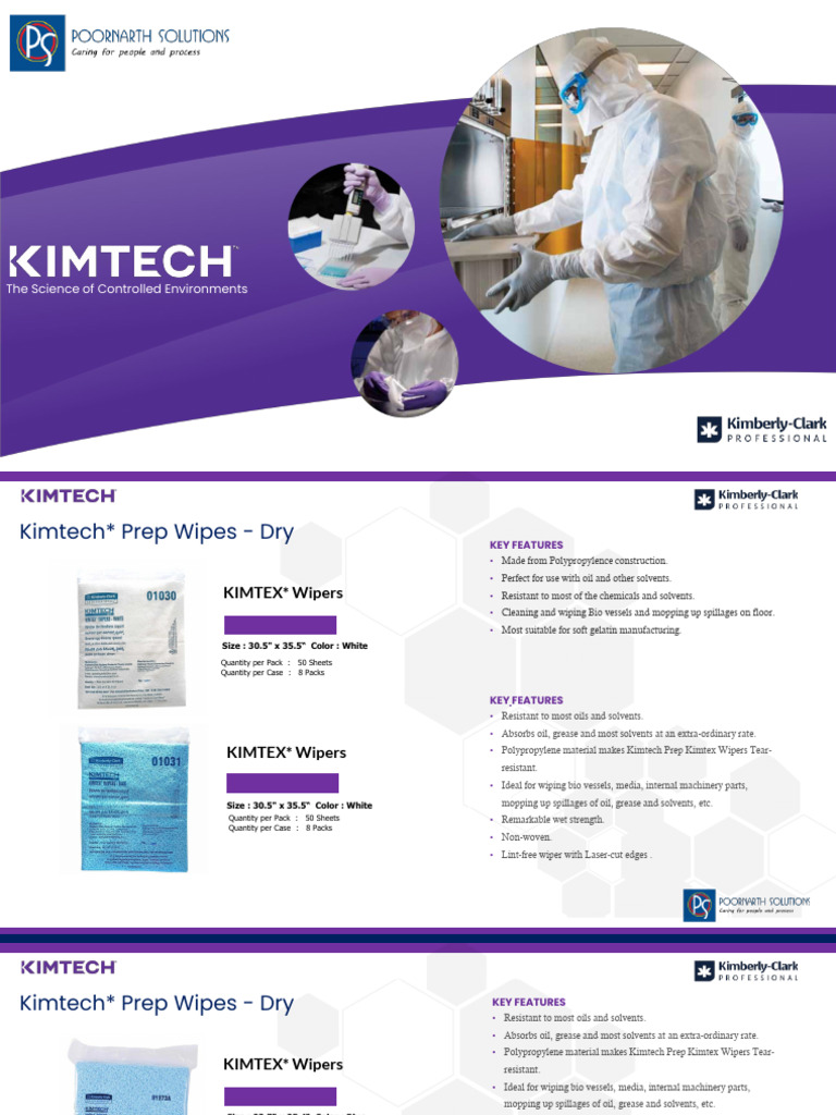 Kimtech Product Presentation | PDF | Materials | Secondary Sector Of The Economy