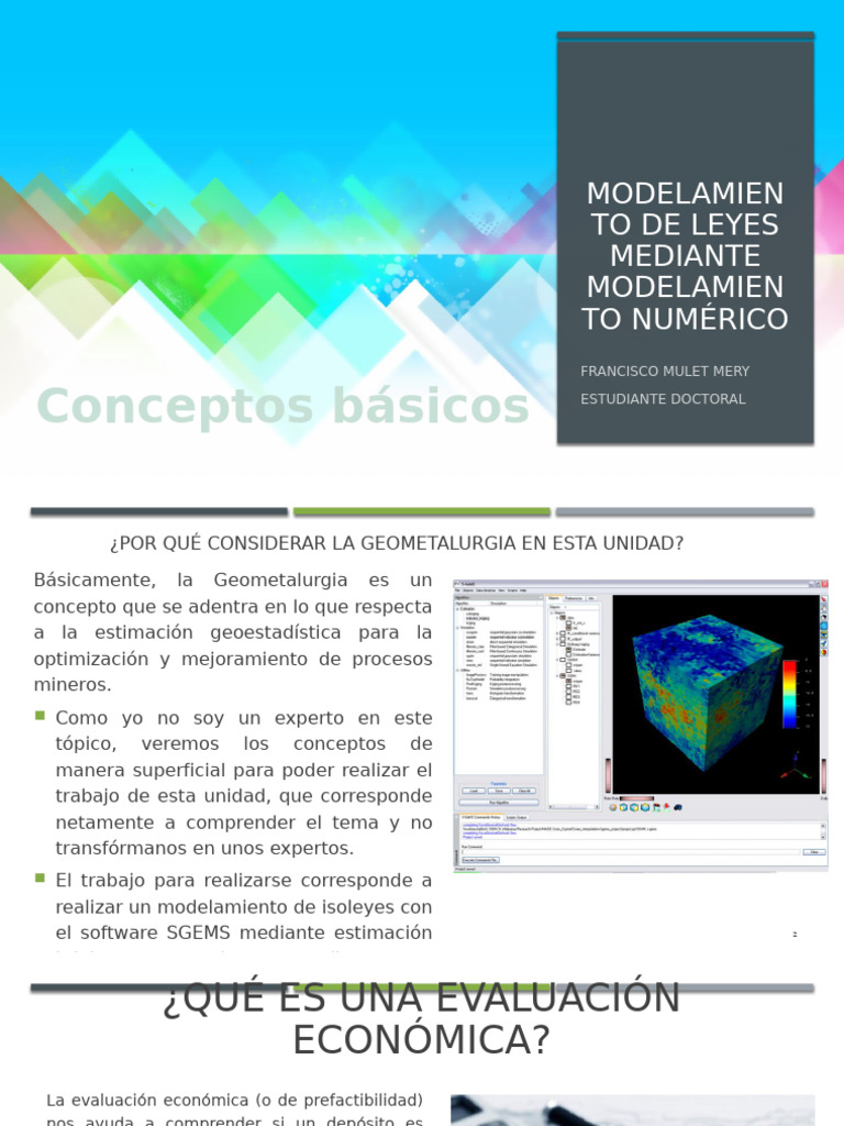 Modelamiento de Leyes Mediante Modelamiento Numérico (1) | PDF ...