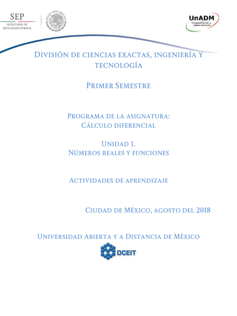 Unidad 1 Actividades de Aprendizaje Dcdi 1802-B2 | PDF