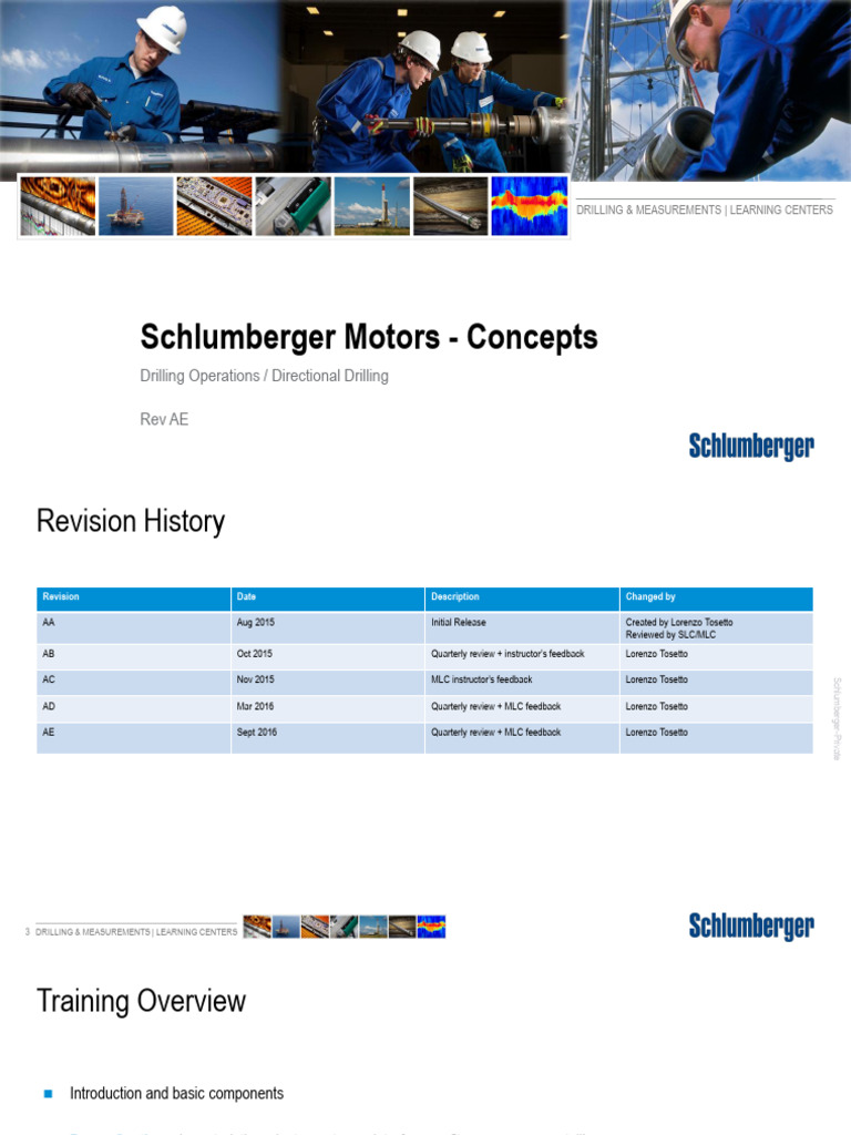 Schlumberger Drilling Motors Guide | PDF | Electric Motor | Mechanical Engineering