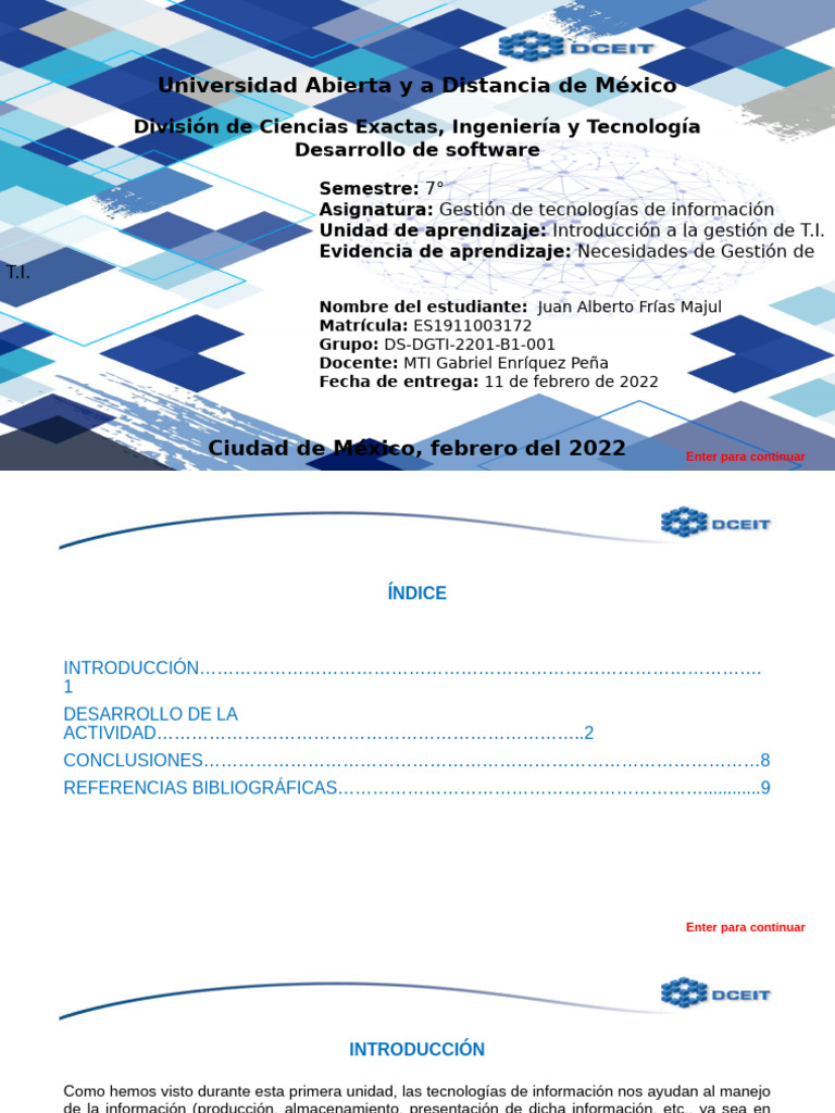 DGTI_U1_EA_JUFM | PDF | Business | Tecnologías de la información