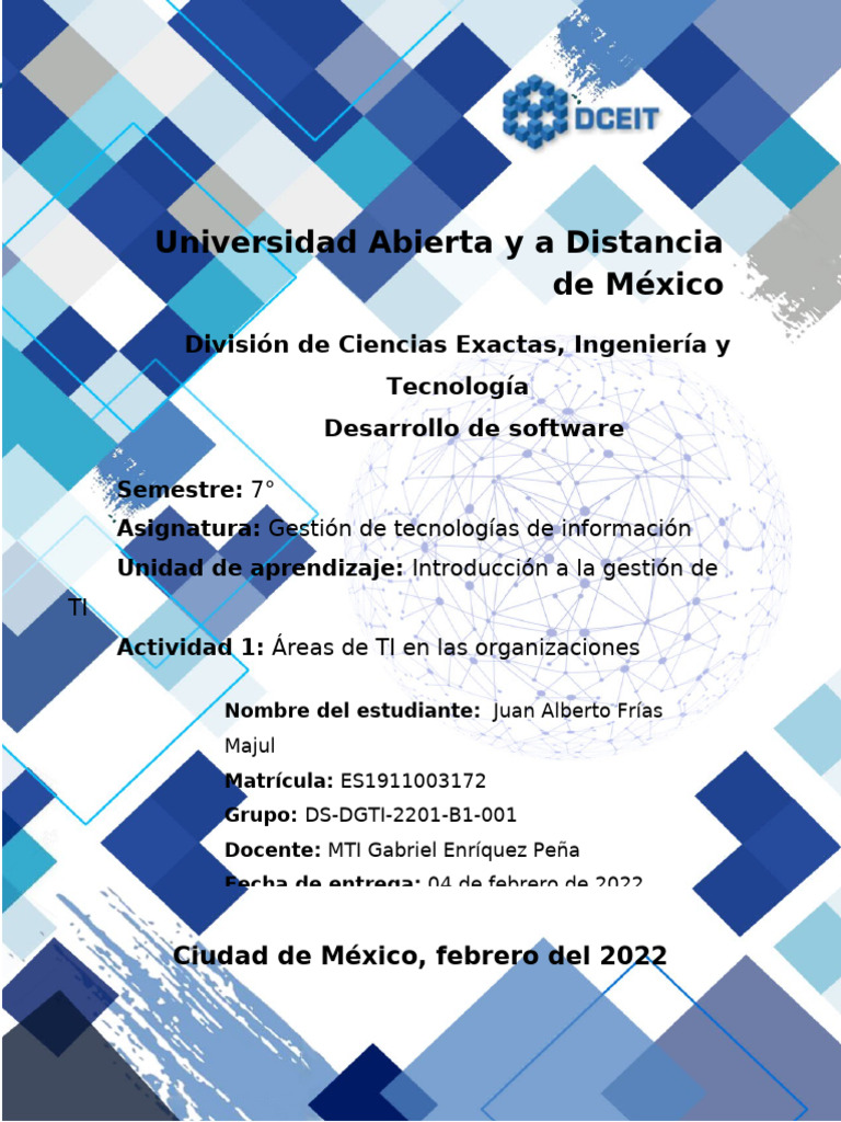 DGTI_U1_A1_JUFM | PDF | Tecnologías de la información | Informática