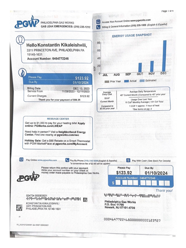Philadelphia Gas Works | PDF