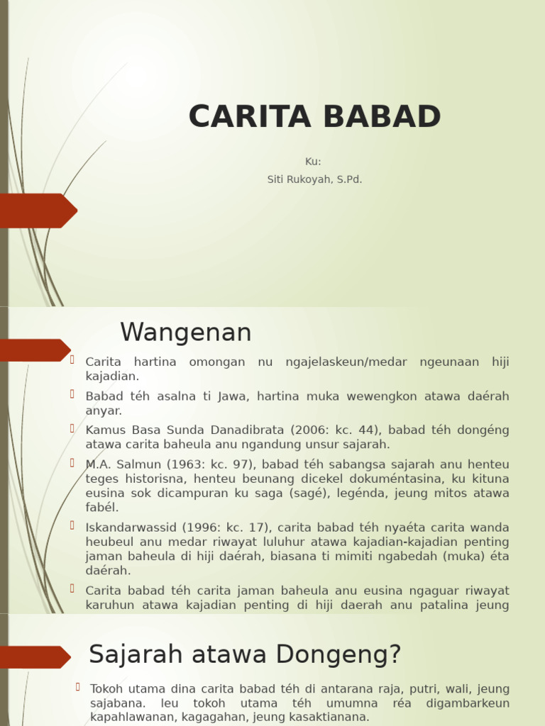 Carita Babad | PDF