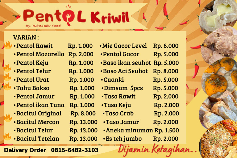 Label Foto Simpel Tahu Bakso Makanan Beku Kuning - 20241105 - 184015 ...