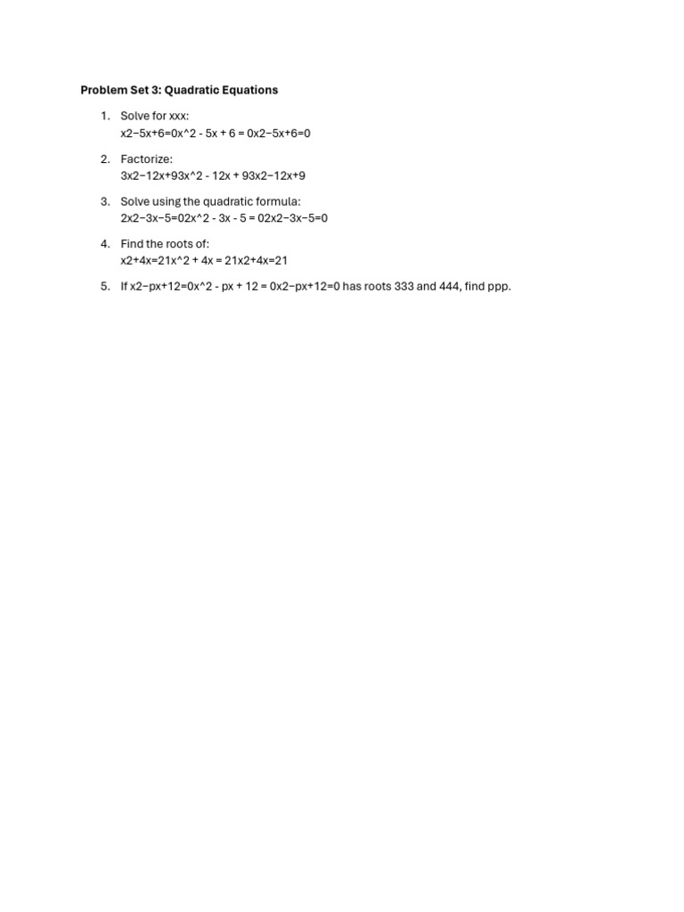 Problem Set 3 Pdf