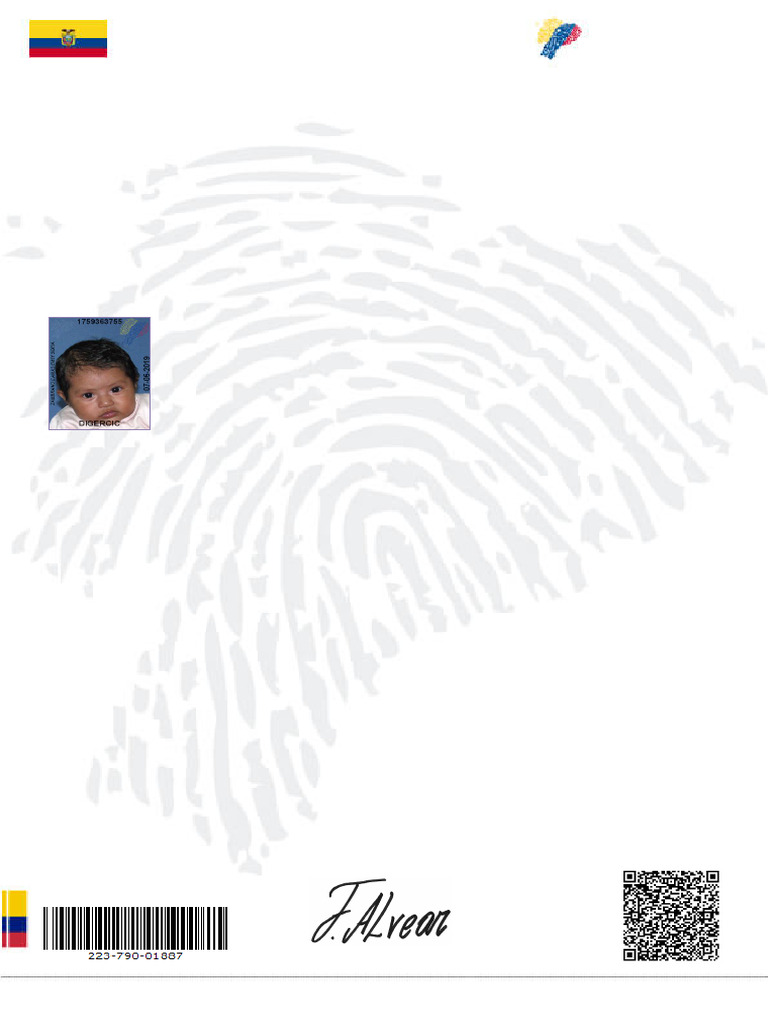 Johnny Zambrano 2 Certificado de Nacimiento Hijo 1 | PDF | Ecuador ...
