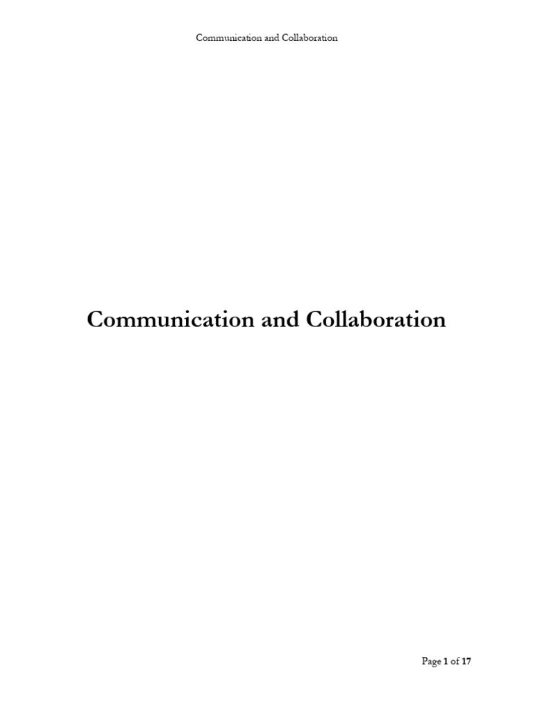 Digital Communication and Collaboration Insights | PDF | Computer ...