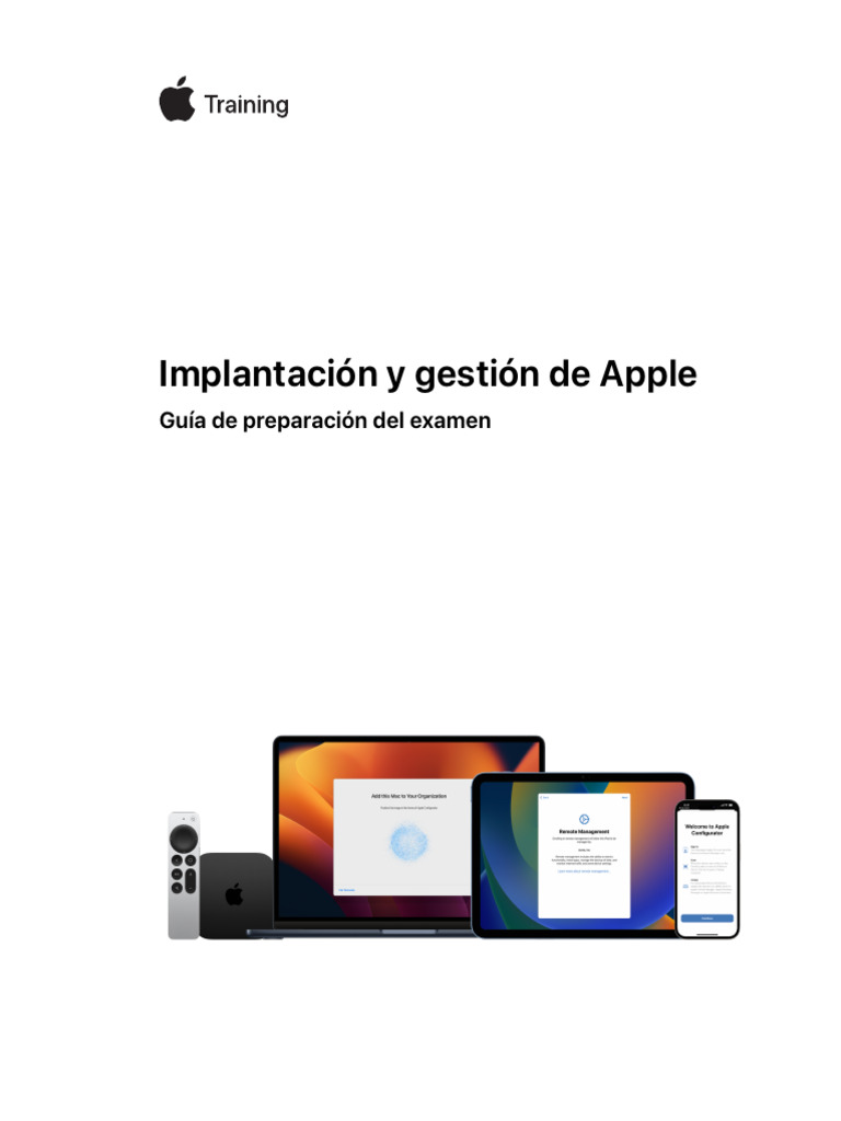 Apple Deployment and Management Exam Prep Guide 2024 ES | PDF | Apple Inc. | Mac OS
