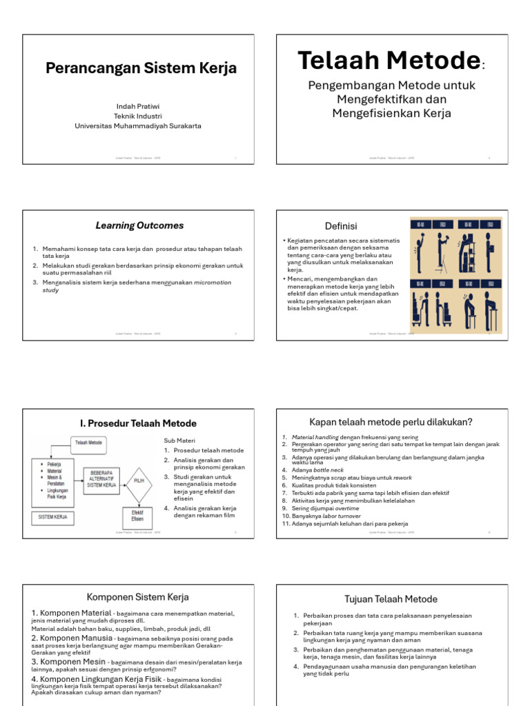 Materi Peranc Sistem Kerja - IPI | PDF