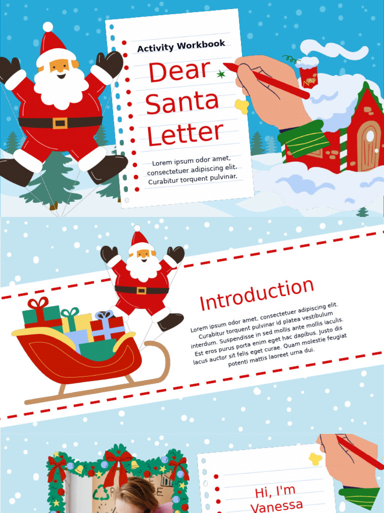 Dear Santa Letter Activity Worksheet | PDF
