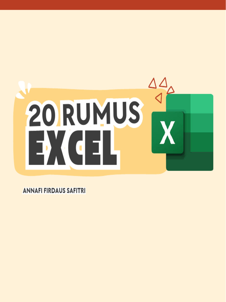 20 Rumus Excel | PDF