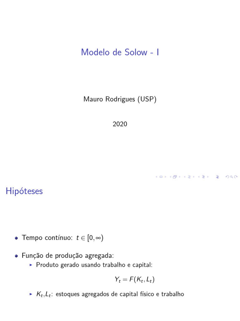 Modelo de Solow_Básico | PDF | Economia | Economias